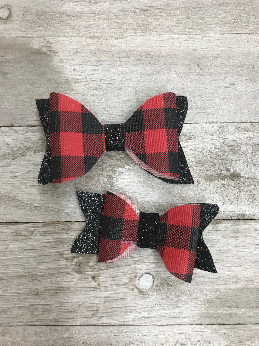 Buffalo Plaid Pigtail Set – SewChy Designs and More LLC